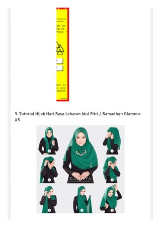 30 tutorial hijab hari raya lebaran idul fitri, ramadhan terbaru 2016 | PDF