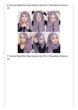 30 tutorial hijab hari raya lebaran idul fitri, ramadhan terbaru 2016 | PDF