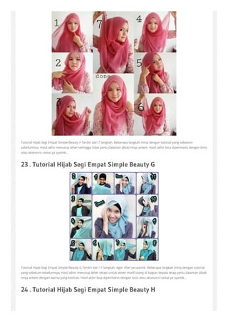 Hijab Tutorial Segi Empat Easy