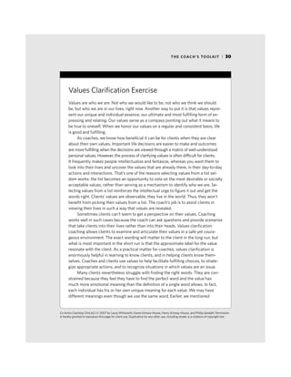 Values Clarification Exercise by Coaching Logic | PDF