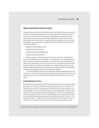 Values Clarification Exercise by Coaching Logic | PDF