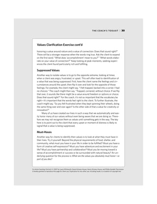 Values Clarification Exercise by Coaching Logic | PDF