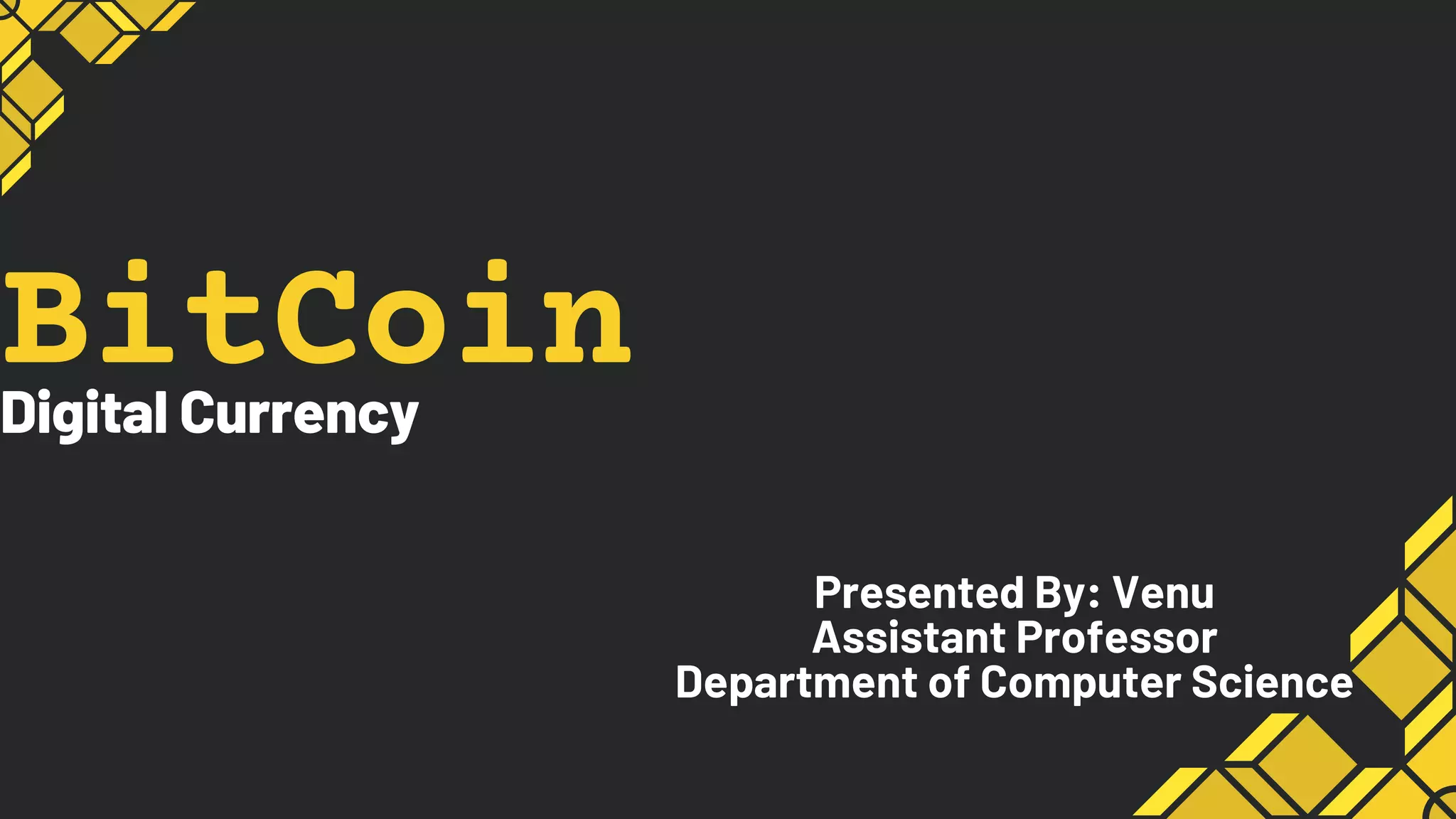 Introduction to Bitcoin | PPT