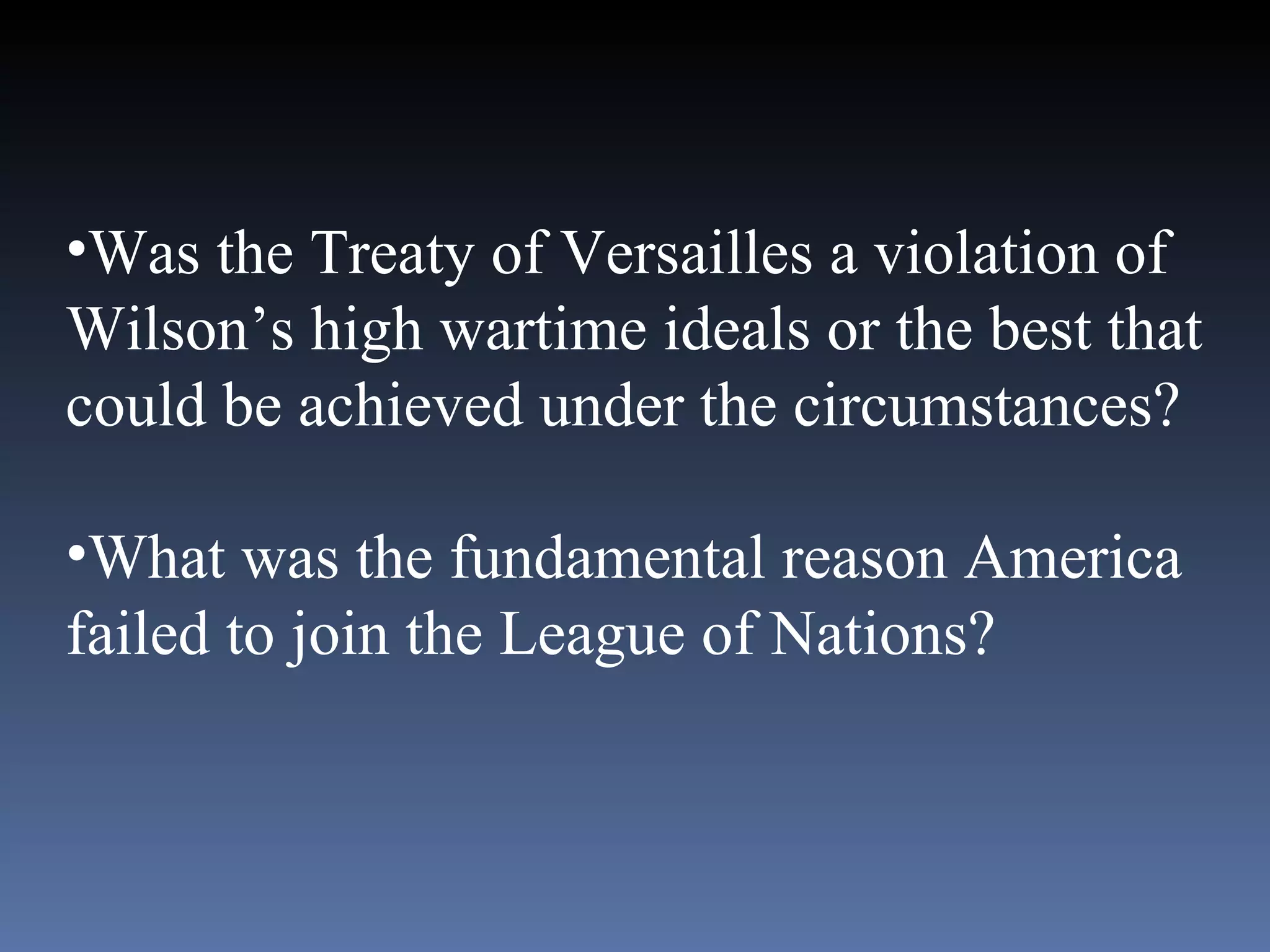 Treaty of Versailles | PPT