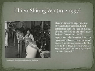 30 Women in Science bios | PPTX