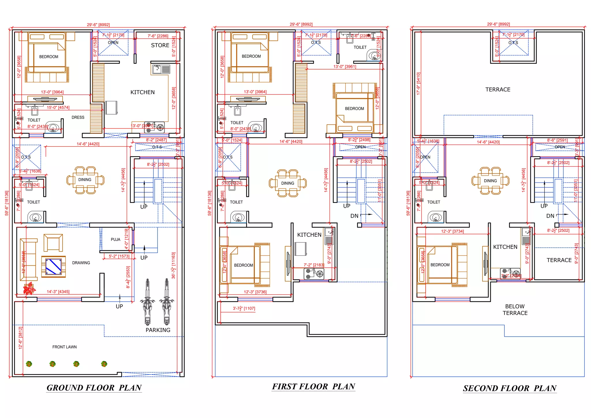 30 x60 house plan indian style | PDF