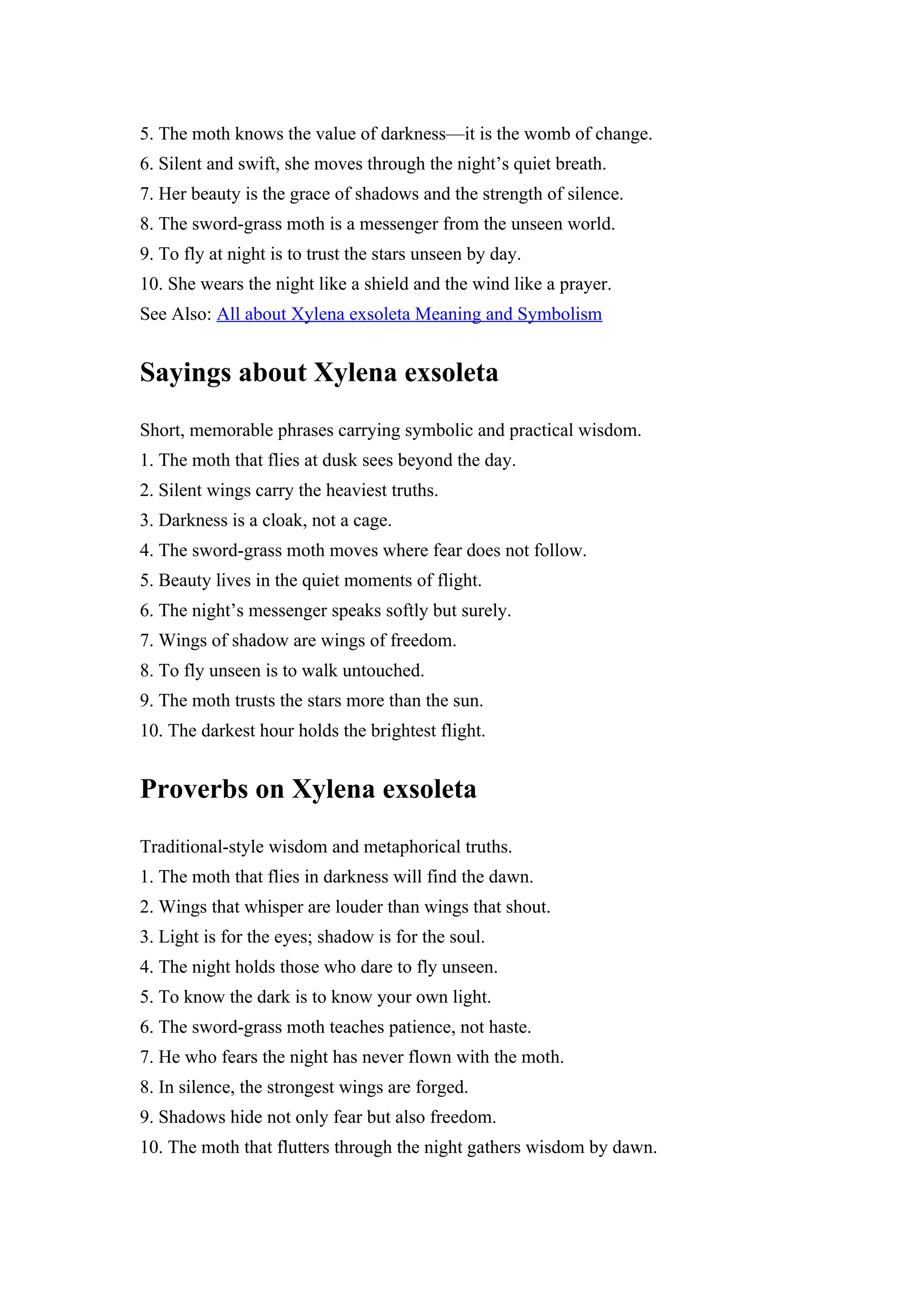 30 Xylena exsoleta Quotes, Sayings, and Proverbs.docx
