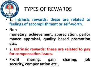 TQM - RECOGNITION, REWARD, PERFORMANCE APPRAISAL - FINAL YEAR ECE - SRI ...