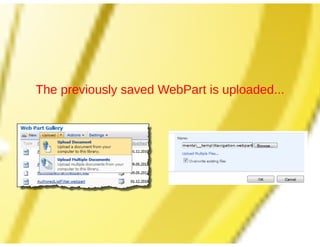 SharePoint Lesson #31: Reusing your modified WebParts with the WebPart Gallery | PDF | Browsers ...