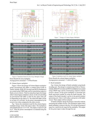 Low Power VLSI Design of Modified Booth Multiplier | PDF