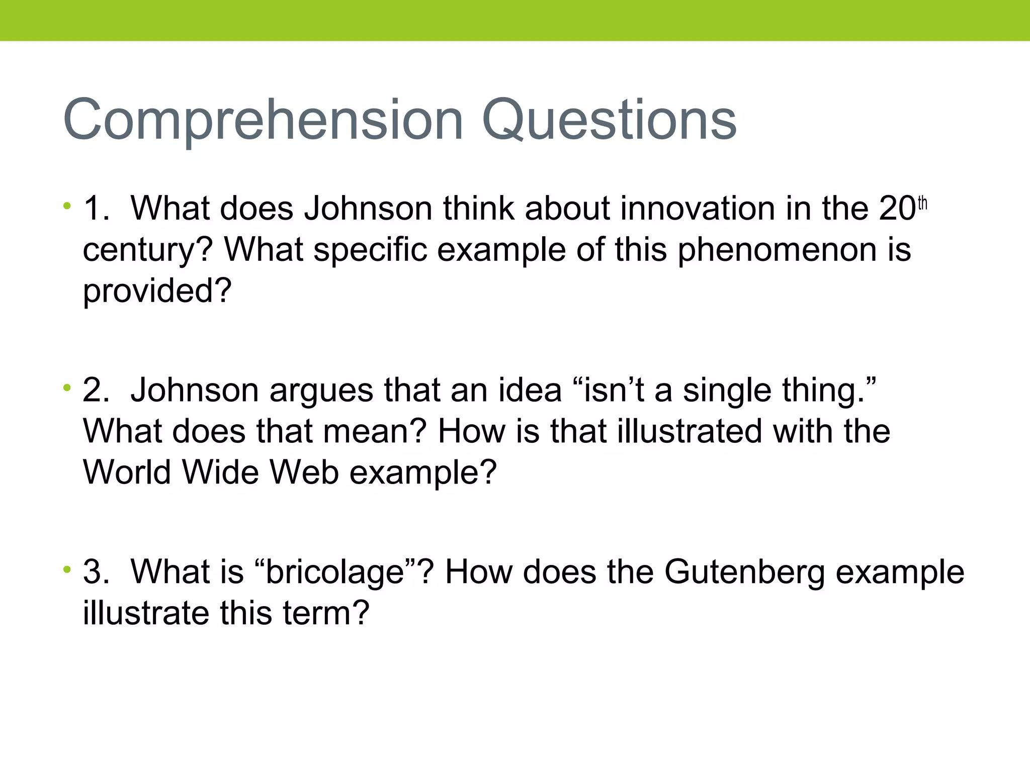 31. ted talk, scientific method, innovation | PPT