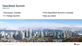 [OpenStack Day in Korea 2015] Track 3-1 - OpenStack Storage Infrastructure & NetApp | PPT