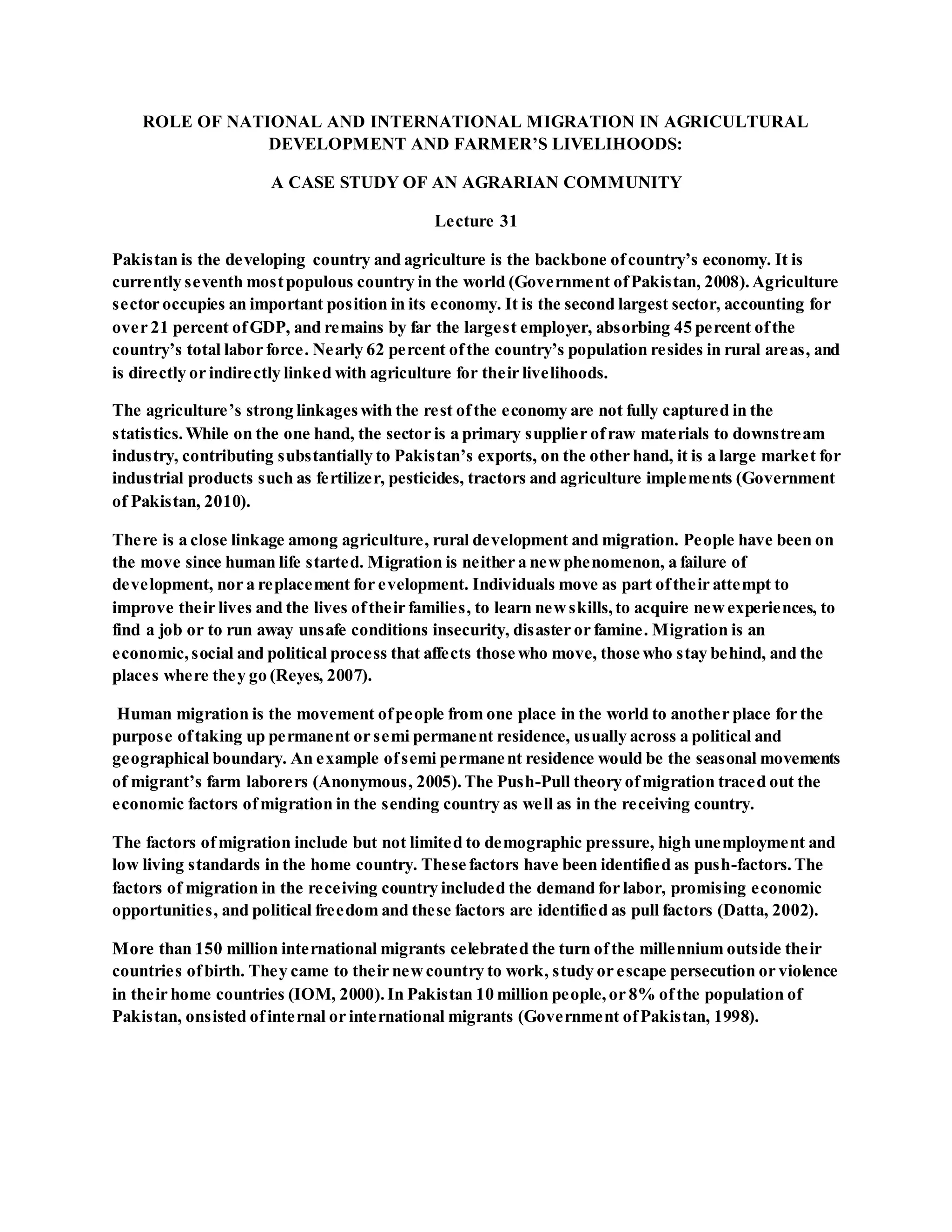 31.role of migration | DOCX