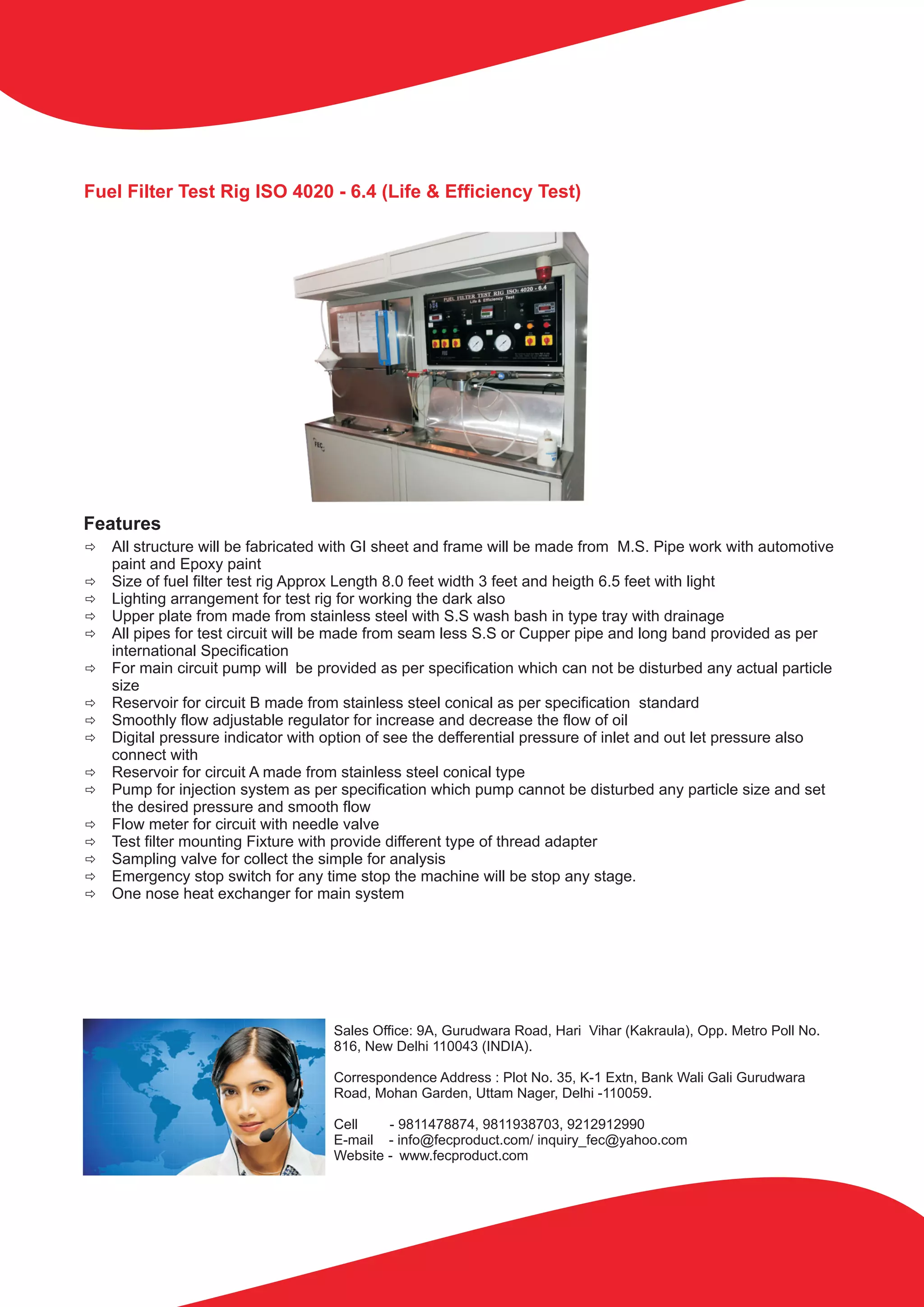 Fuel Filter test rig | PDF
