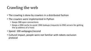 "PageRank" - "The Anatomy of a Large-Scale Hypertextual Web Search Engine” presentation @ Papers ...