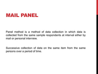 Mail survey Method Merits & Demerits Of Mail survey Method | PPTX