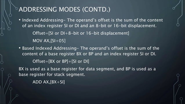 31. 8086 addressing modes | PPT