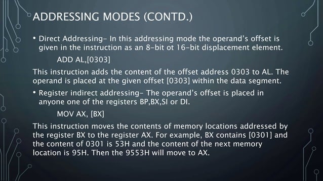 31. 8086 addressing modes | PPT