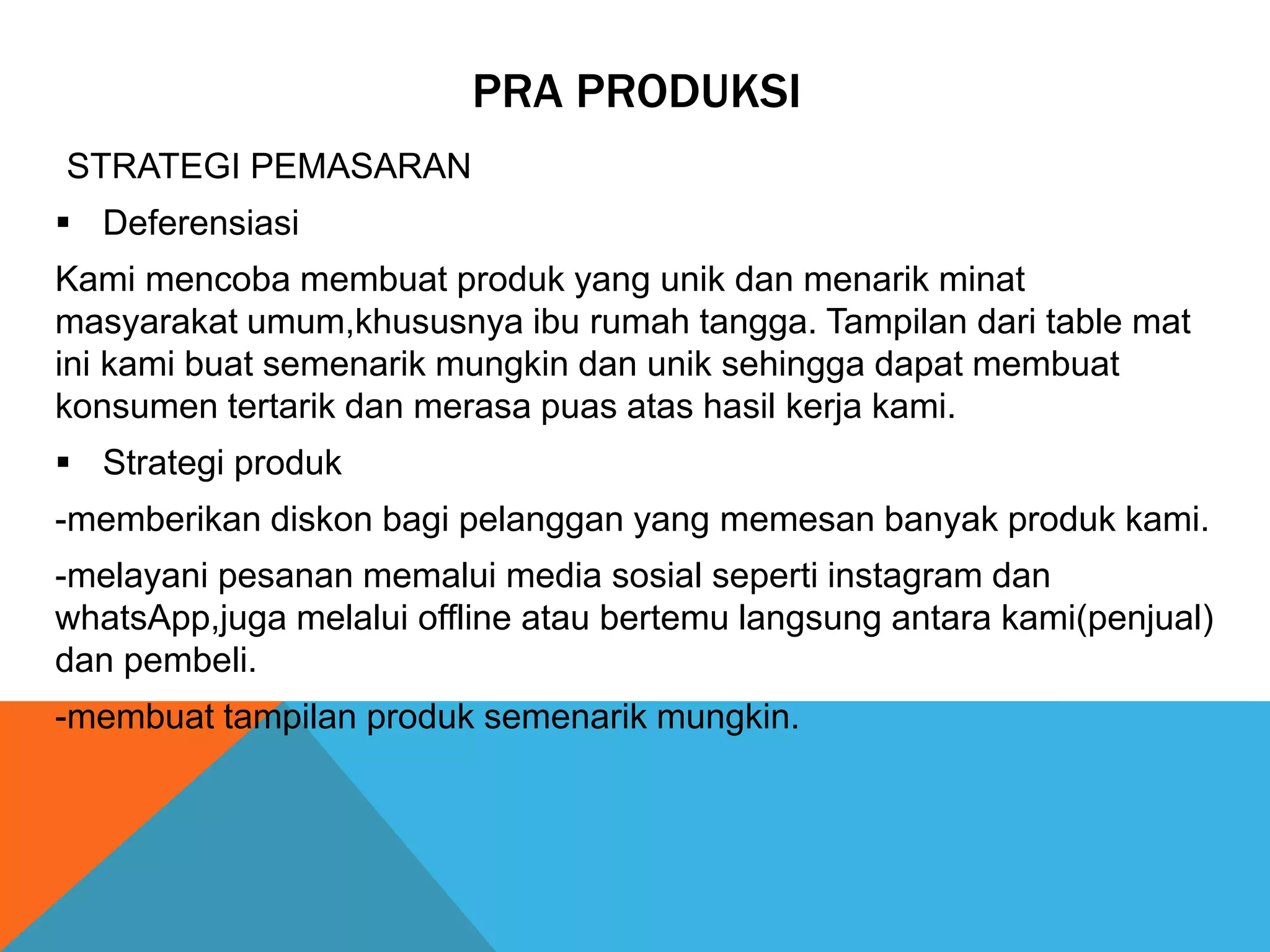 Cara Membuat Table Mat | PPTX