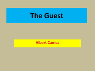 31. the guest | PPTX