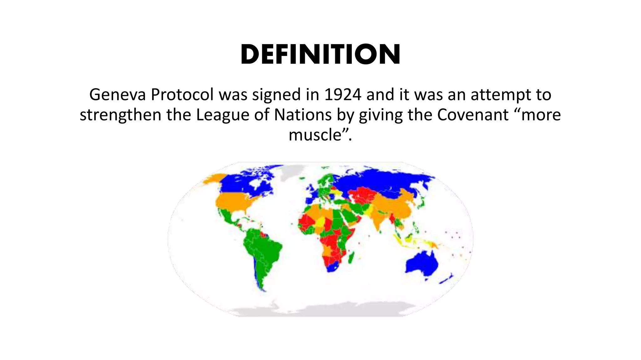 REVISION IGCSE CAMBRIDGE HISTORY: GENEVA PROTOCOL | PPTX