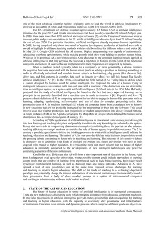 Artificial intelligence in education and assessment methods | PDF ...