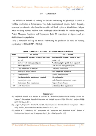 Source Identification and Minimization of Waste in Building ...