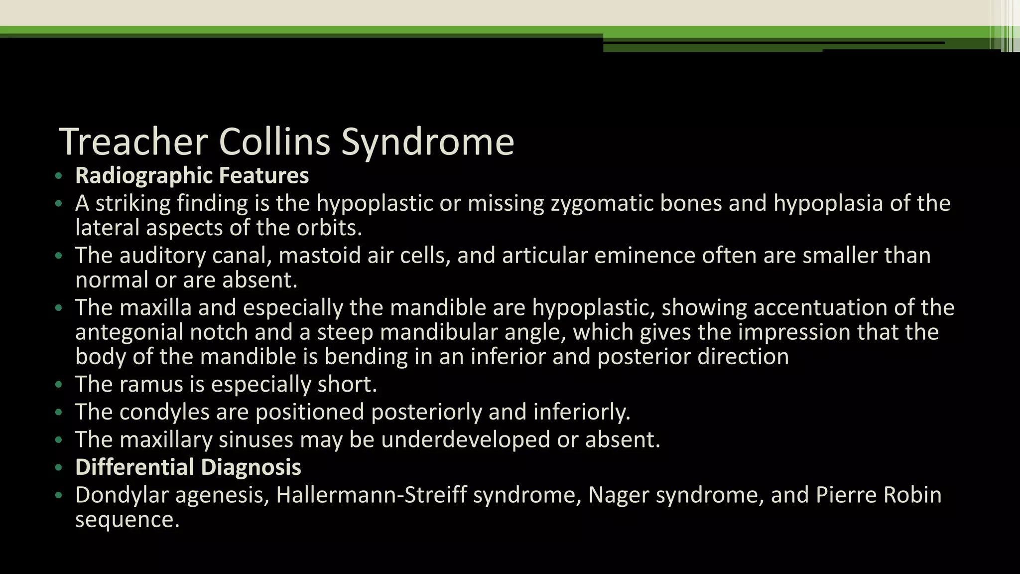 Radiographic Features of Developmental Anomalies in the Face and Jaws ...