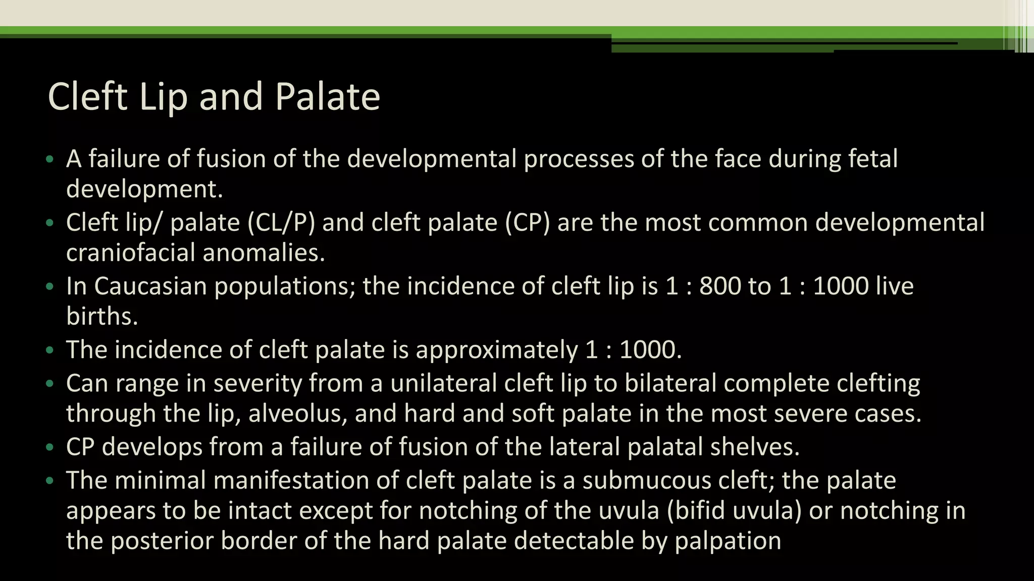 Radiographic Features of Developmental Anomalies in the Face and Jaws ...