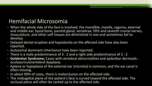 Radiographic Features of Developmental Anomalies in the Face and Jaws ...