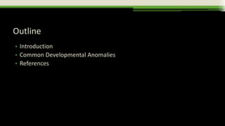 Radiographic Features of Developmental Anomalies in the Face and Jaws ...