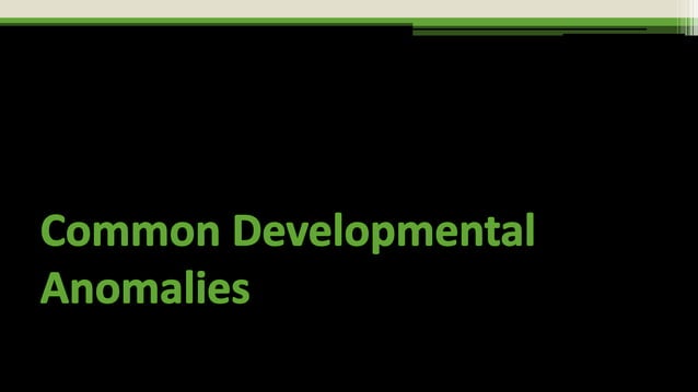 Radiographic Features of Developmental Anomalies in the Face and Jaws ...