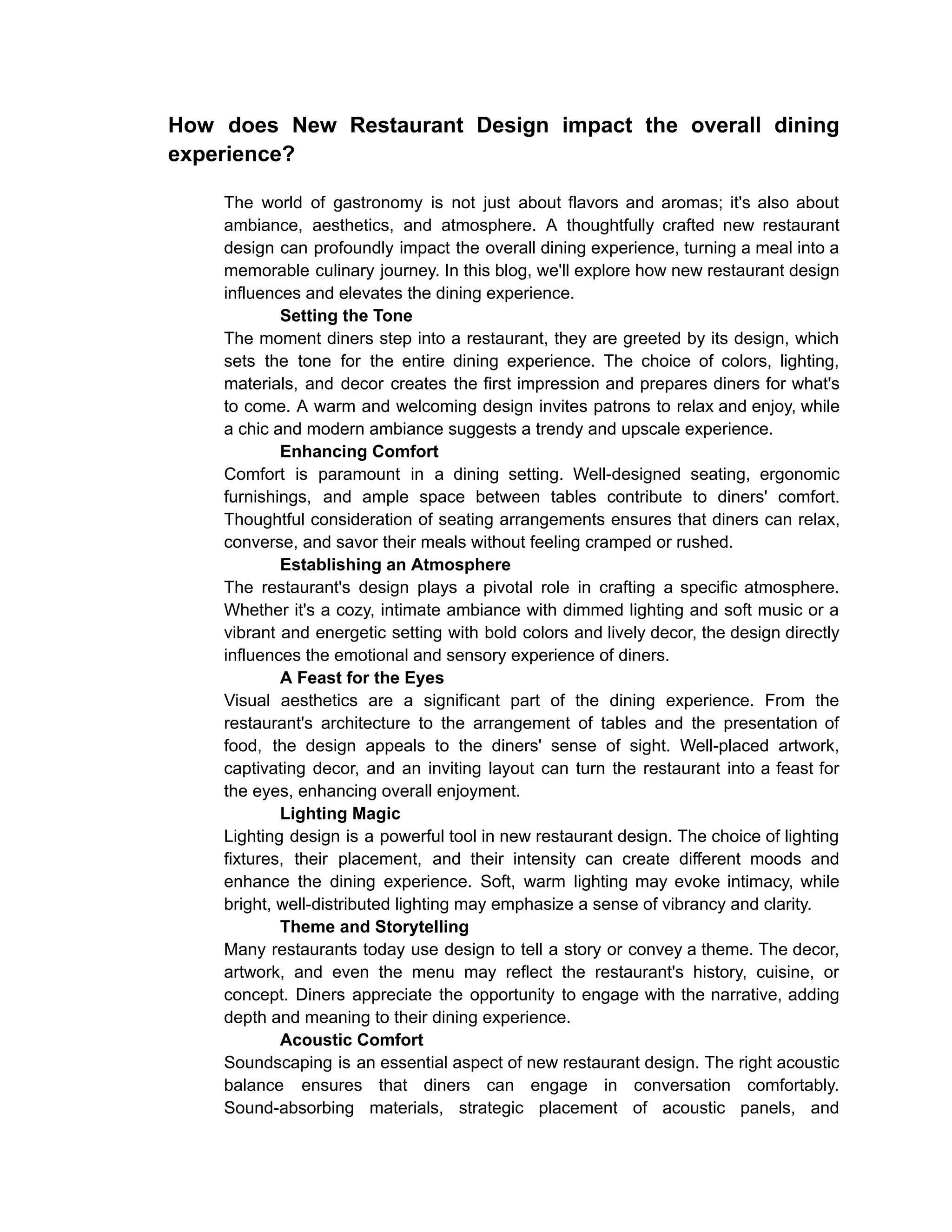 new restaurant design | PDF