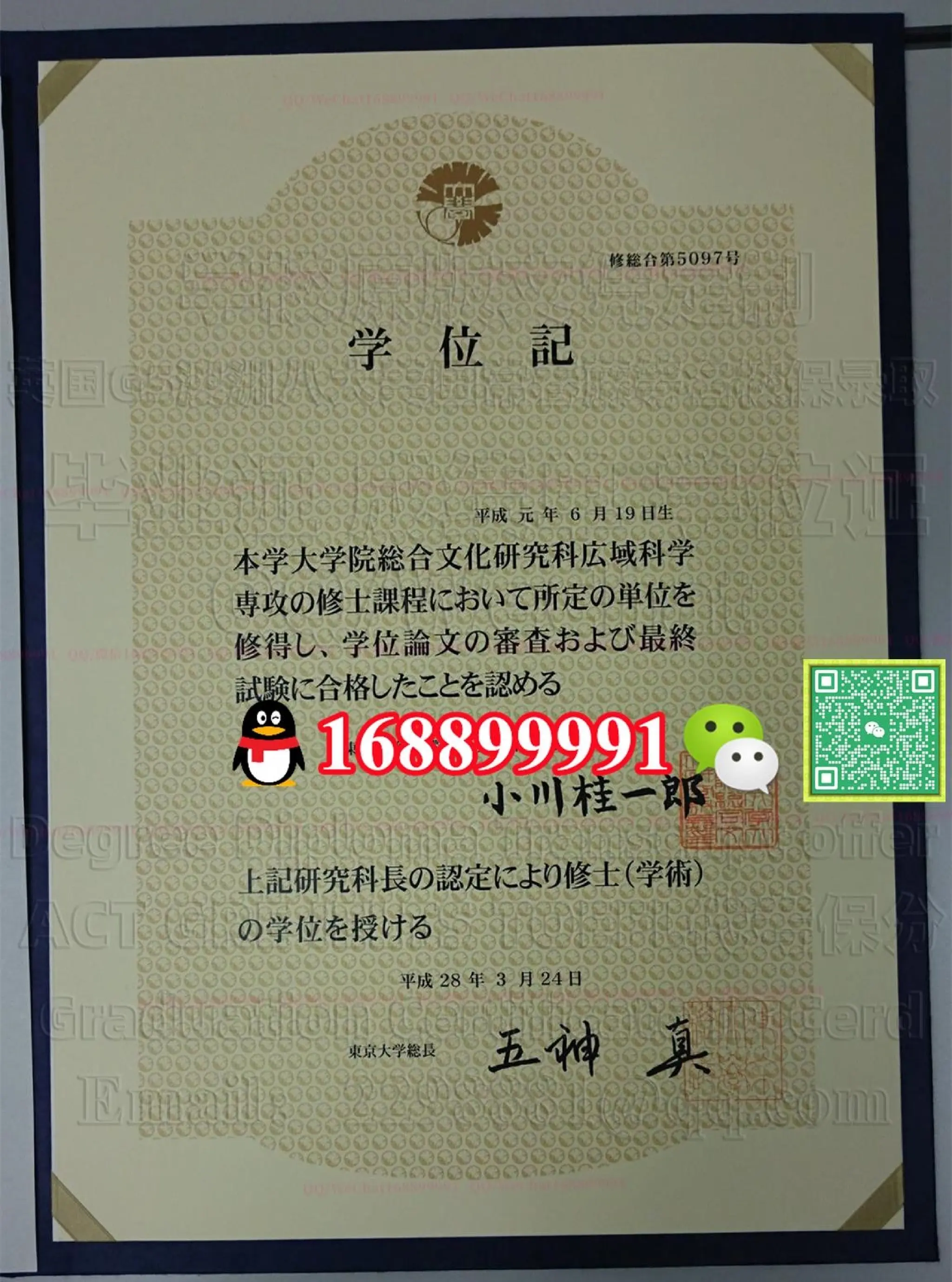 The University of Tokyo Diploma Degree Transcript | PDF