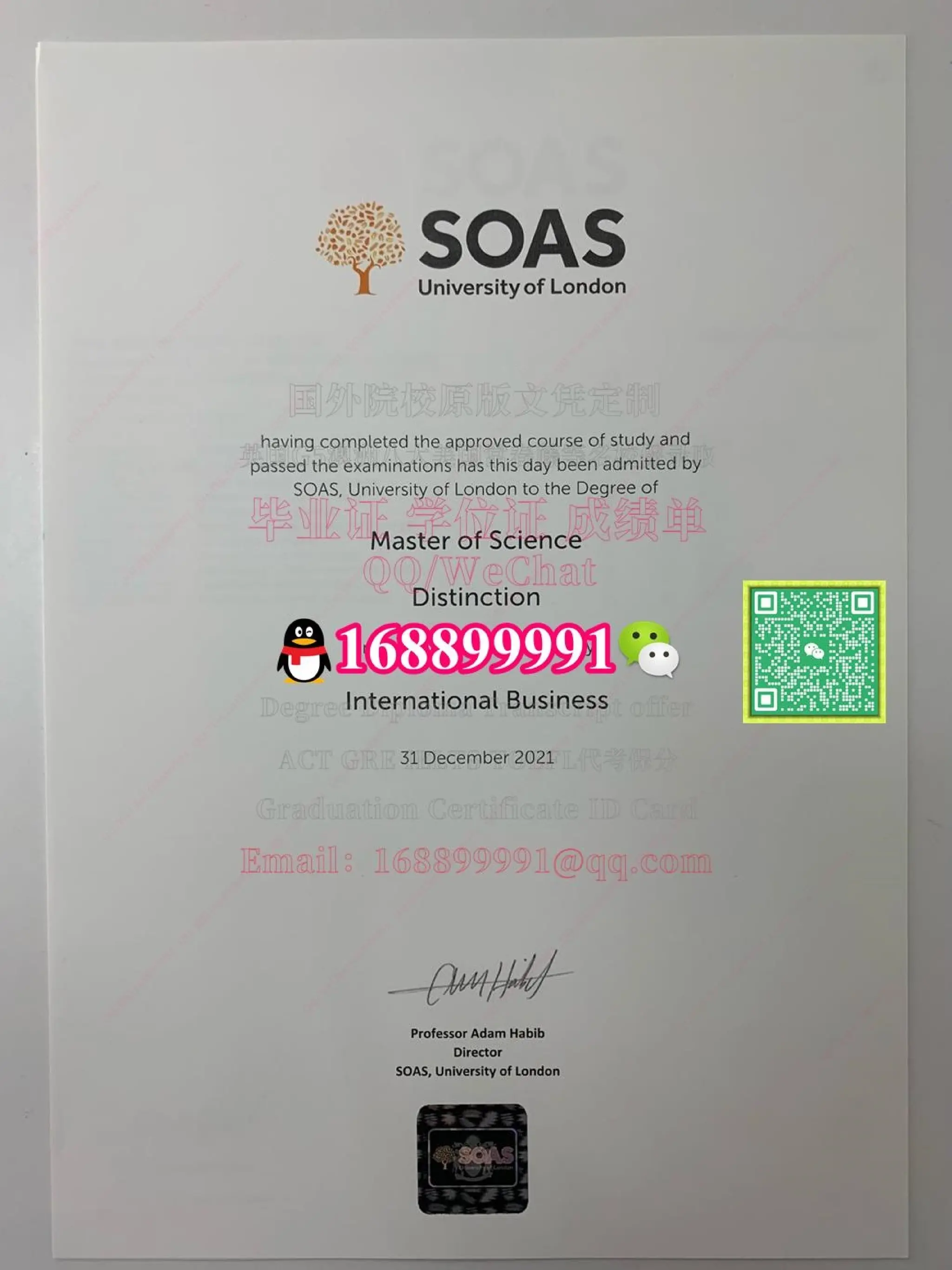 SOAS University of London degree offer diploma Transcript | PDF