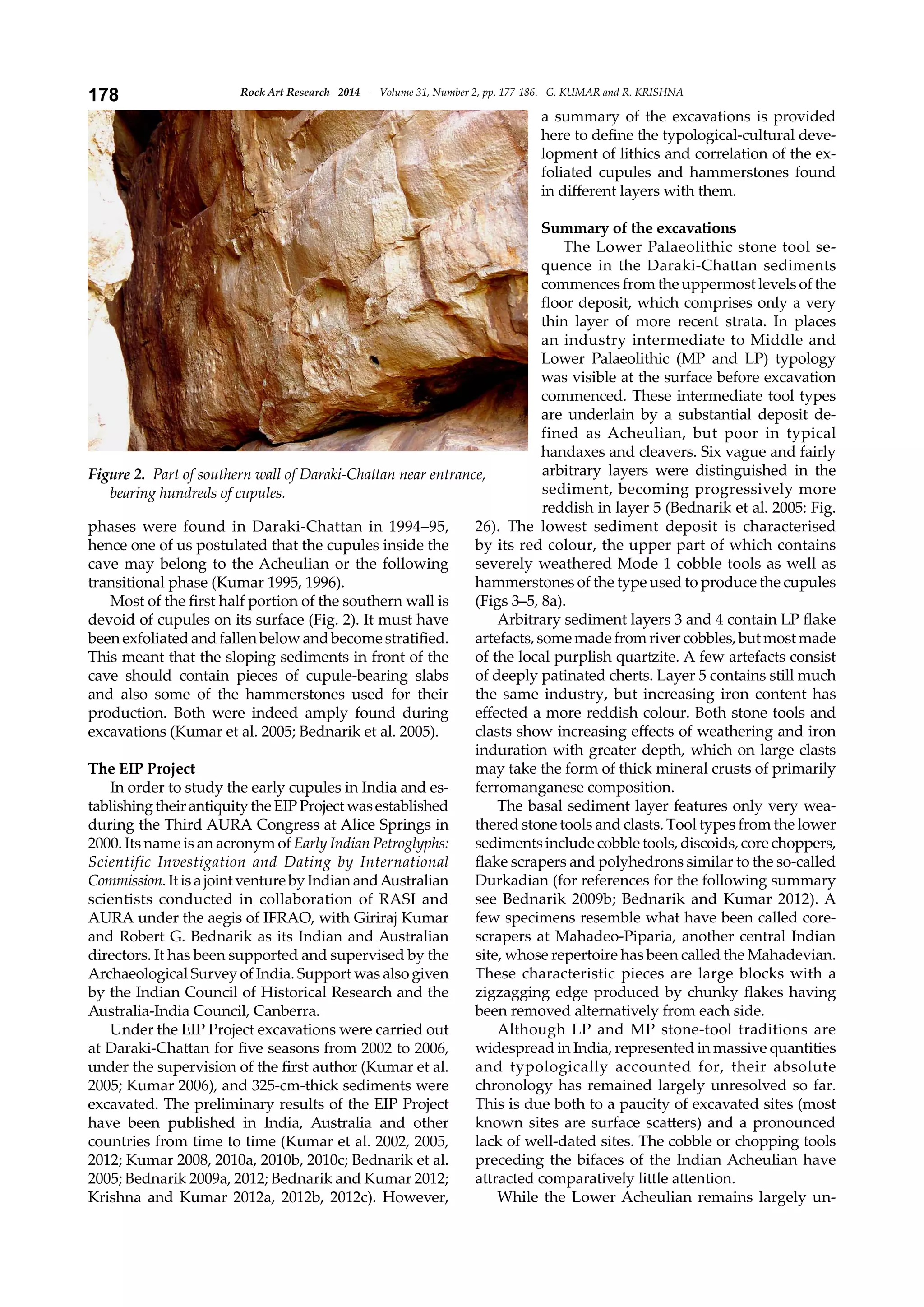 UNDERSTANDING THE TECHNOLOGY OF THE DARAKI-CHATTAN CUPULES: THE CUPULE ...