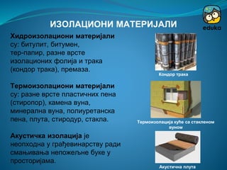 Podela i vrste gradj.materijala | PPTX