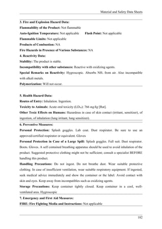 31. appendix c. material and safety data sheets (178 184) - copy | DOC