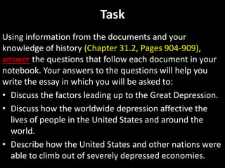 DBQ Great Depression | PPTX