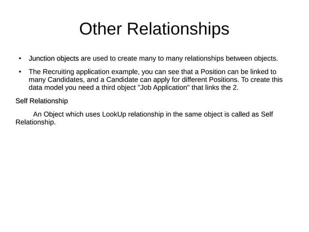 Relationships In Salesforce Odp