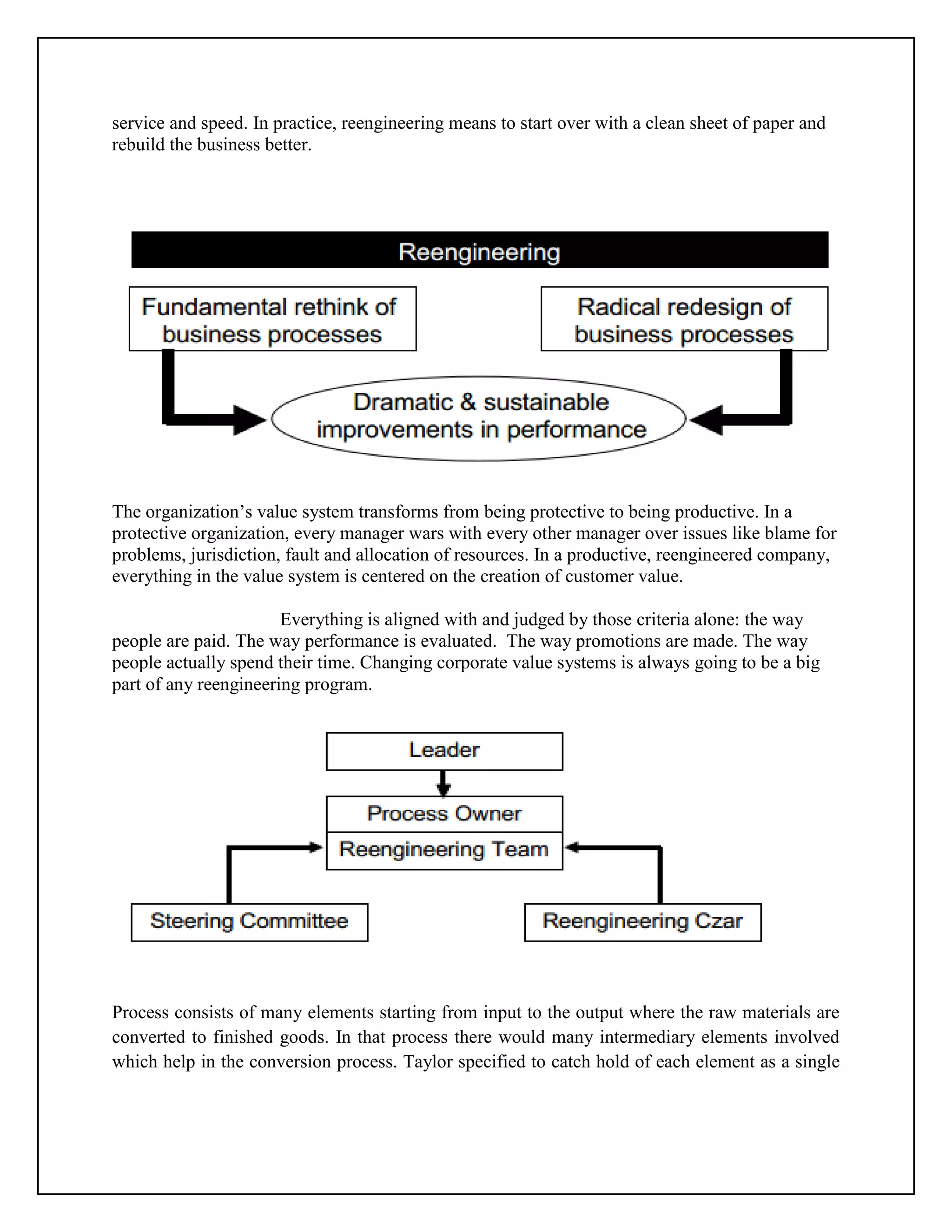 Michael hammer and james champy on Business process re-engineering ...