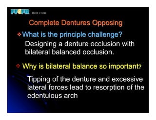 31.(new)single dentures opposing natural dentition (n) | PDF