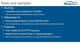 RESTful APIs and SBCs | PPT
