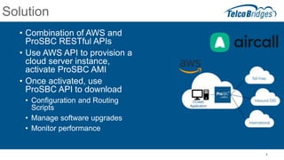 RESTful APIs and SBCs | PPT