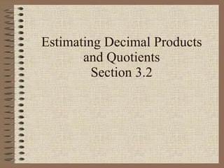 3.1 Rounding And Estimating | PPT