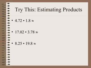 3.1 Rounding And Estimating | PPT