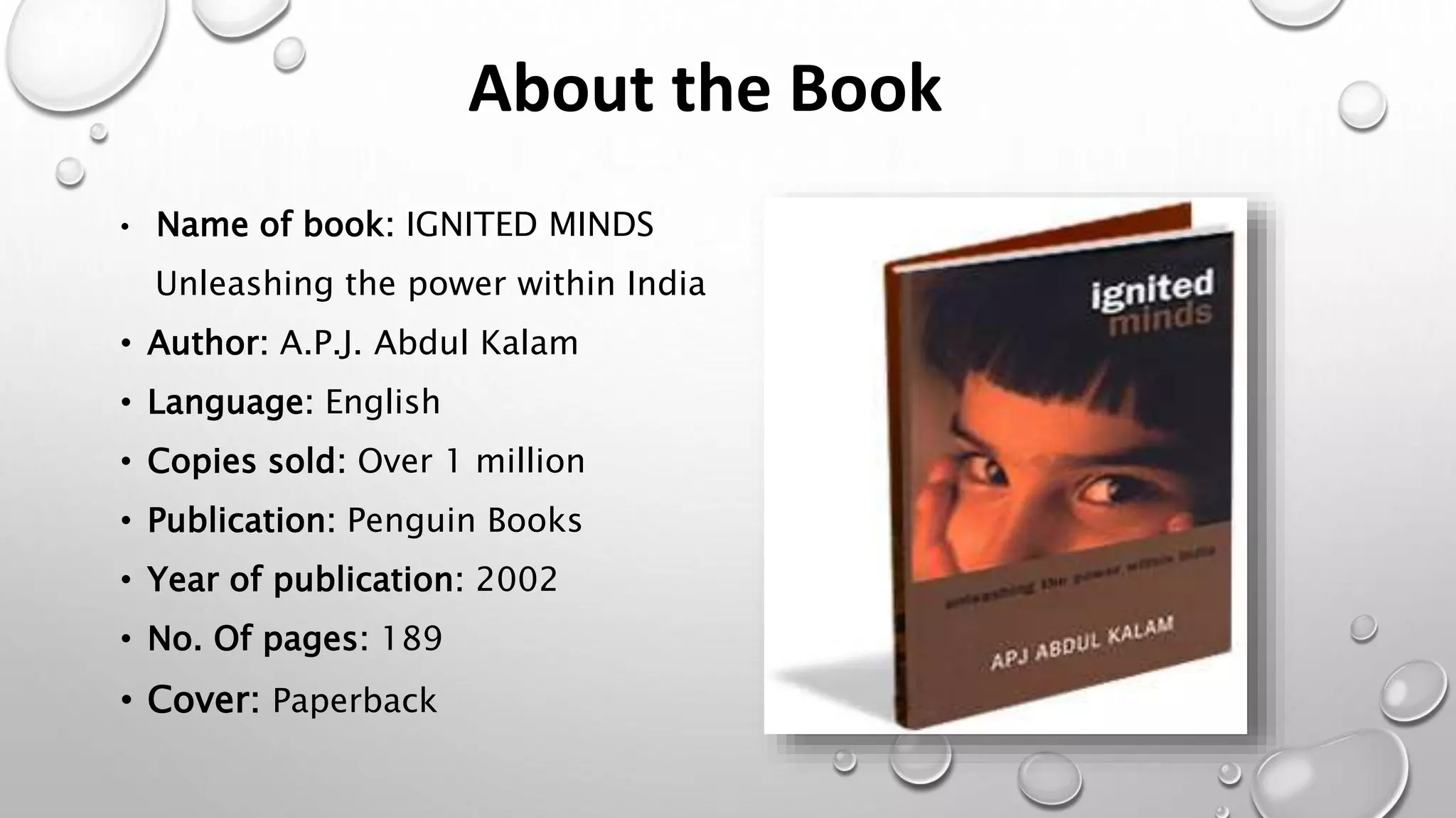 Ignited Minds by Dr. APJ Abdul kalam (Book Review) | PPTX