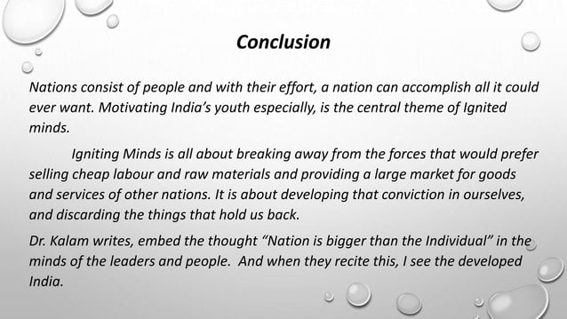 Ignited Minds by Dr. APJ Abdul kalam (Book Review) | PPTX ...