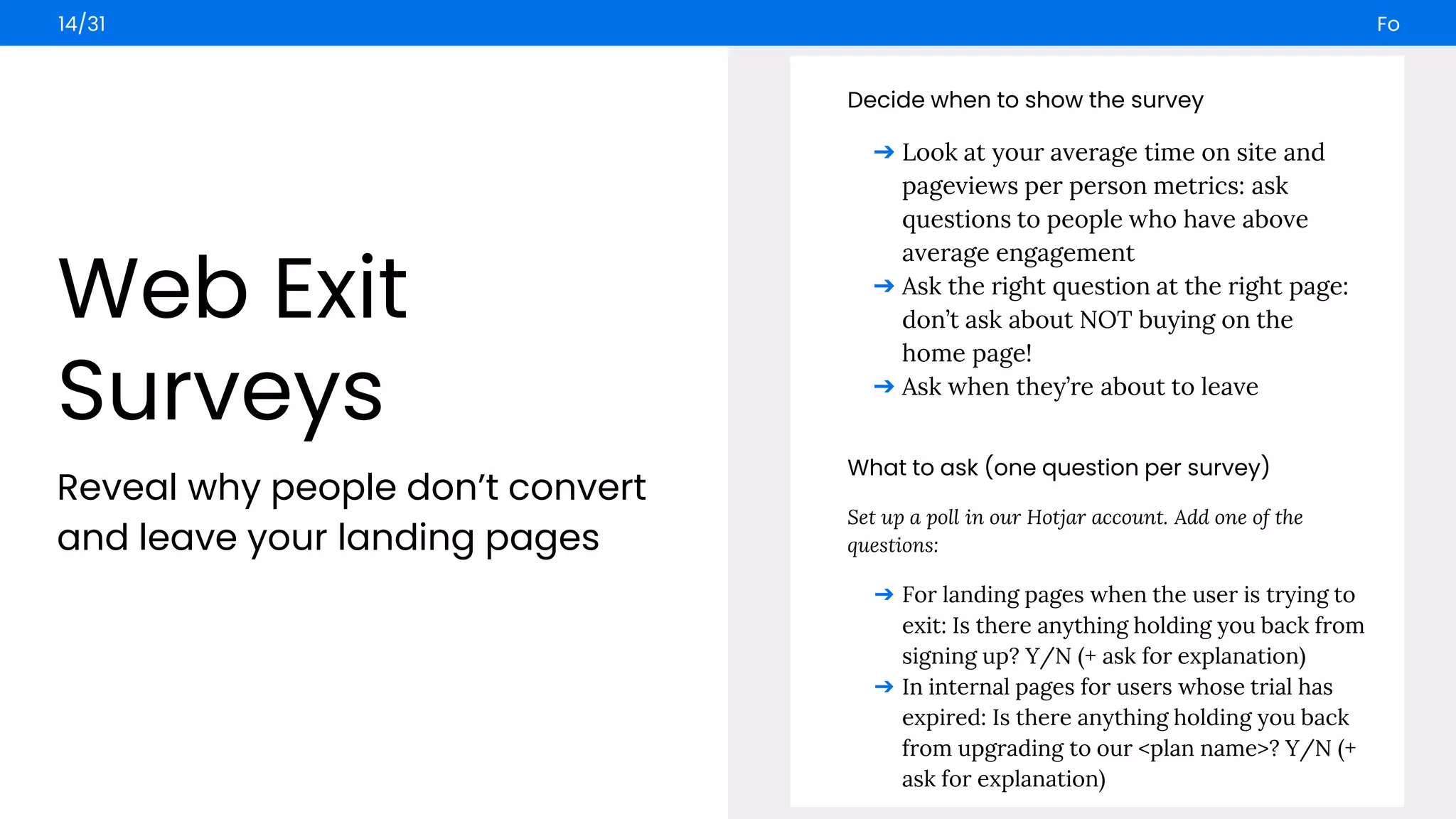 31-Steps Conversion & Retention Optimization Checklist.pptx