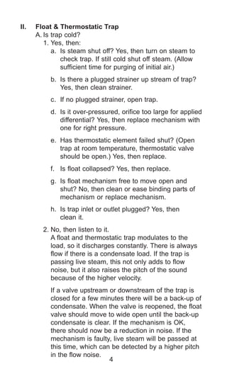 Steam Trap Testing Guide for Energy Conservation | PDF | Home ...